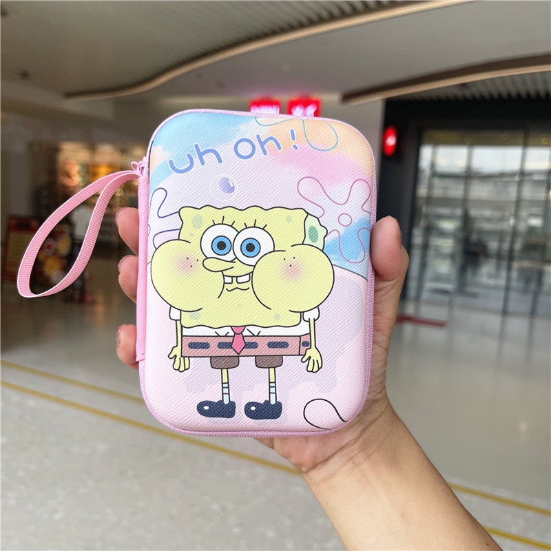 SpongeBob Travel Electronic Cable Digital Storage Bag Portable Charger ...