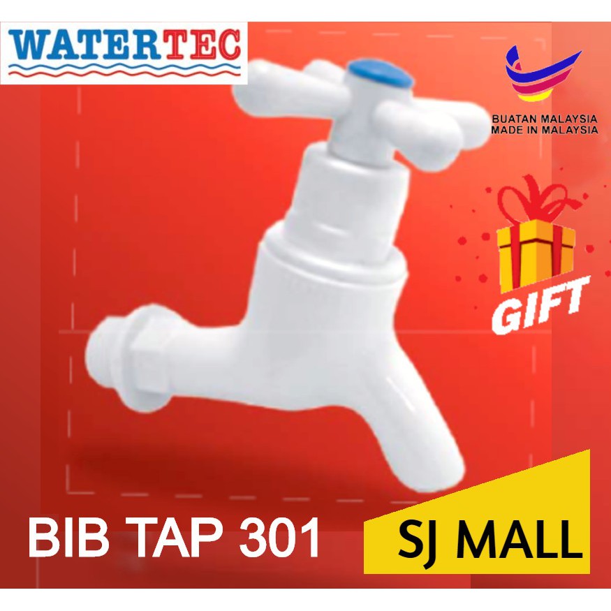 Watertec Bib Tap 301 1/2" Sirim / WATER TEC kepala paip PVC [SJ MALL] | Shopee Malaysia