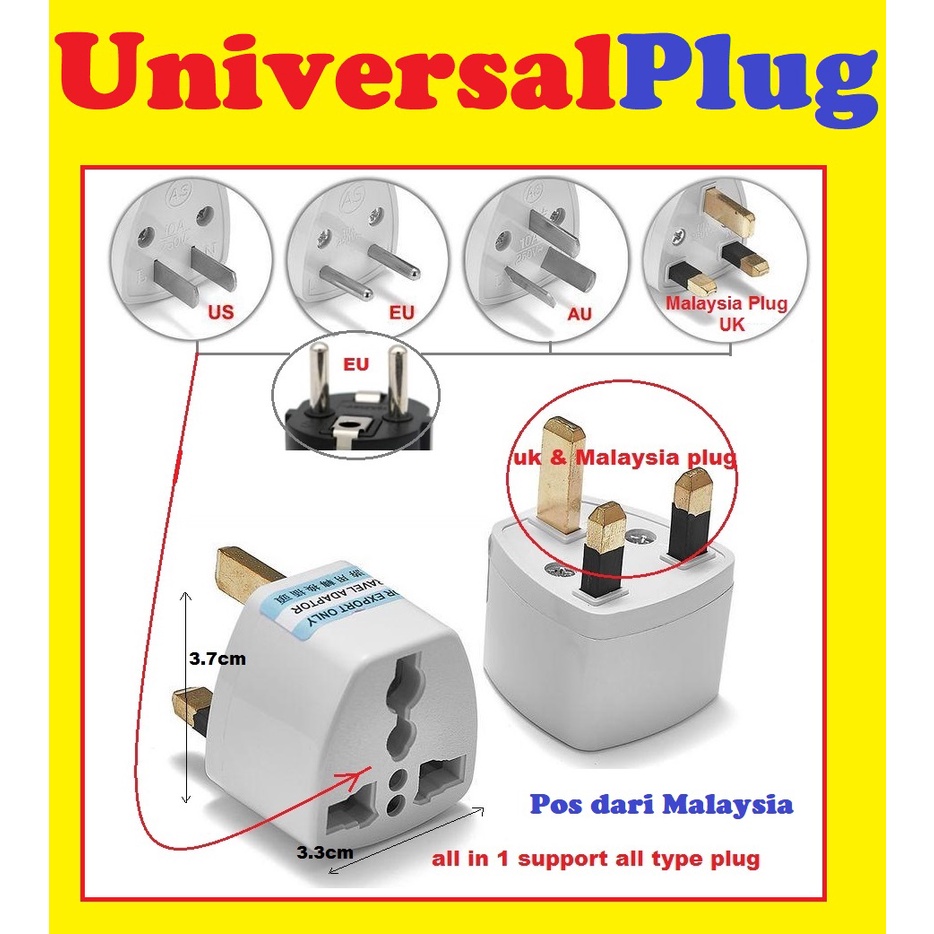 Plug Adapter Charger Converter Adaptor Convertor Inverter Power Socket ...