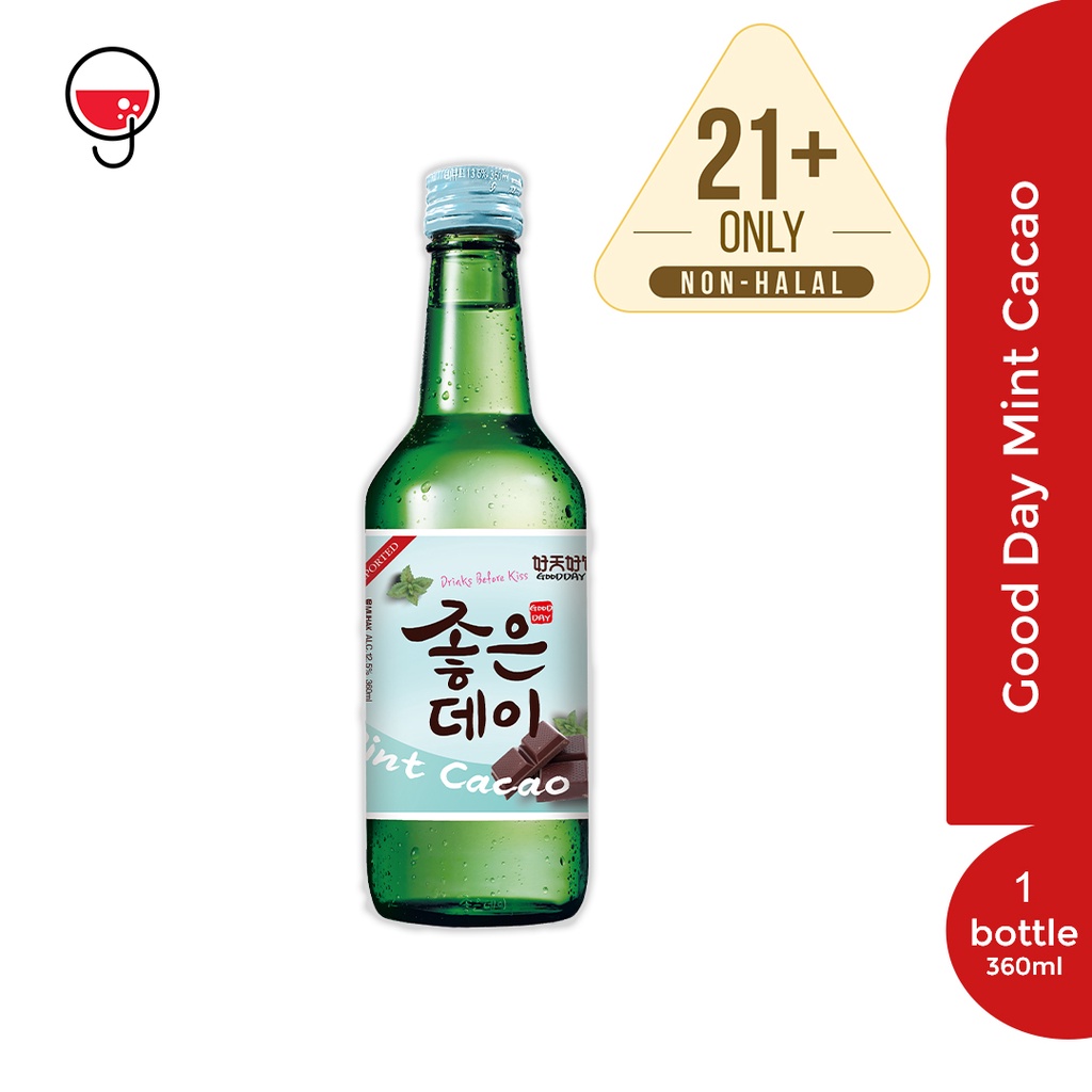 好天好饮韩国进口薄荷巧克力微醺烧酒 Korean Good Day Soju - Mint Cacao (360ml) | Shopee ...