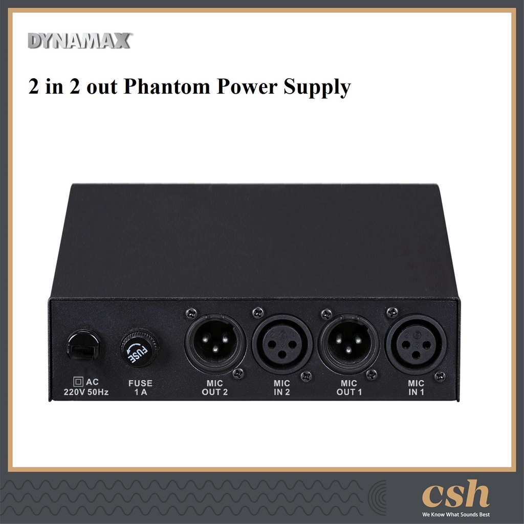 DYNAMAX PP01 2 in 2 out / PP02 2 In 2 Out ( Use 12v Adaptor or 9V ...