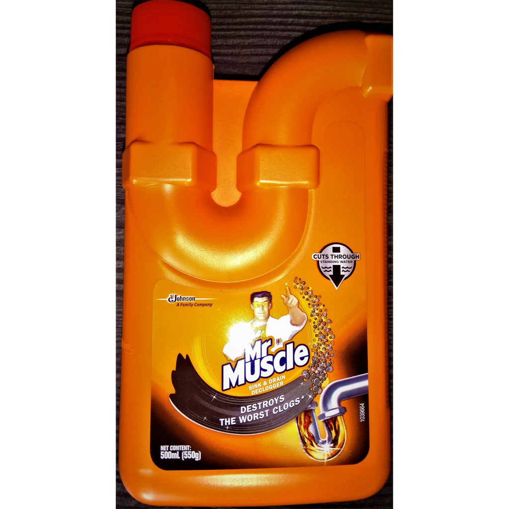 MR MUSCLE Sink And Drain Clogs Declogger 500 ml | Shopee Malaysia