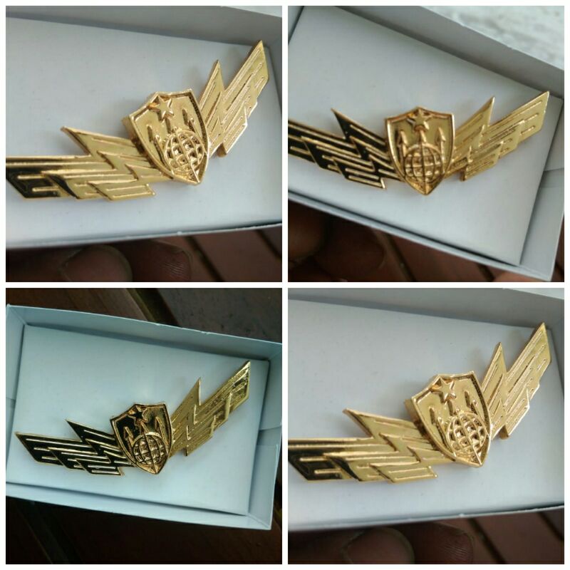 Brevet pin wing Cyber Transportation tni ad | Shopee Malaysia