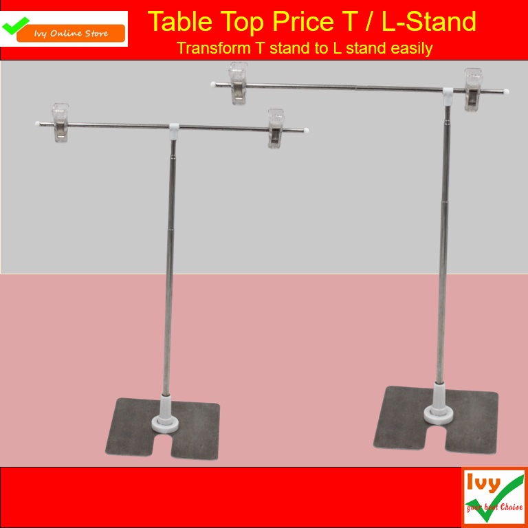 Table Top Price T-Stand / L-Stand Table Posters Stand | Shopee Malaysia