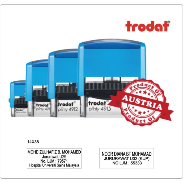 Self inking stamp rubber stamp | Shopee Malaysia