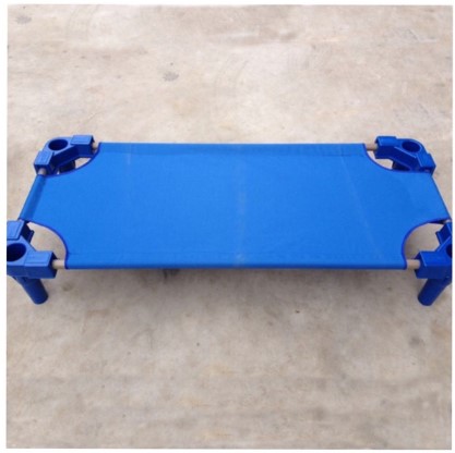(5 Set/Pack) Kids Kindergarten Plain Blue Stackable Bed Portable ...