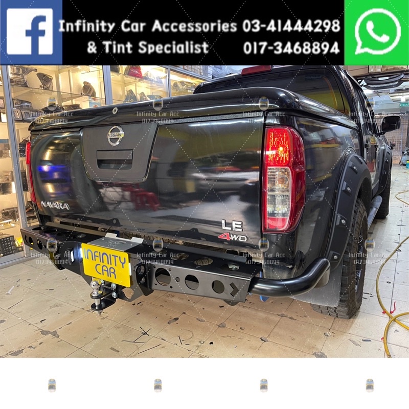 Nissan Navara D40 Np300 Pro4x Rear Bull bar Bumper V1 | Shopee Malaysia