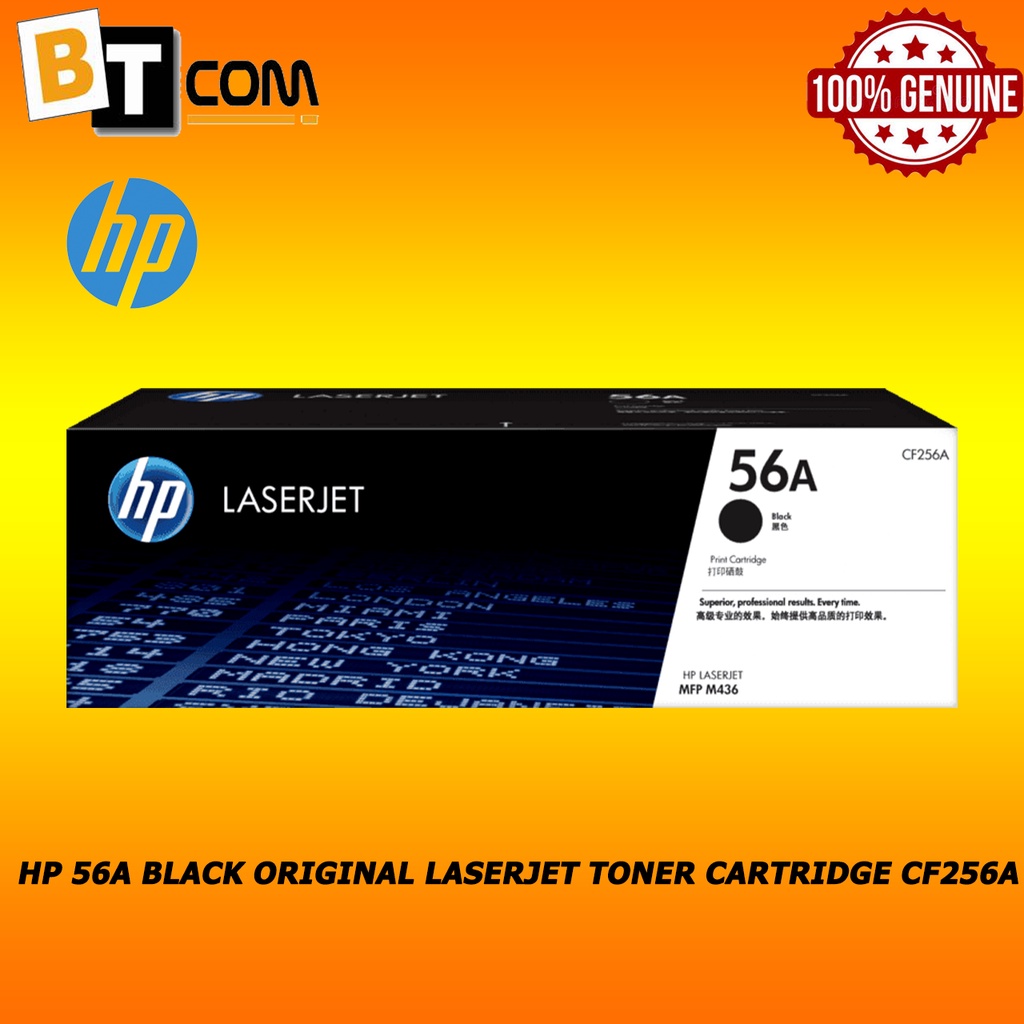 HP 56A Black Original LaserJet Toner Cartridge CF256A | Shopee Malaysia