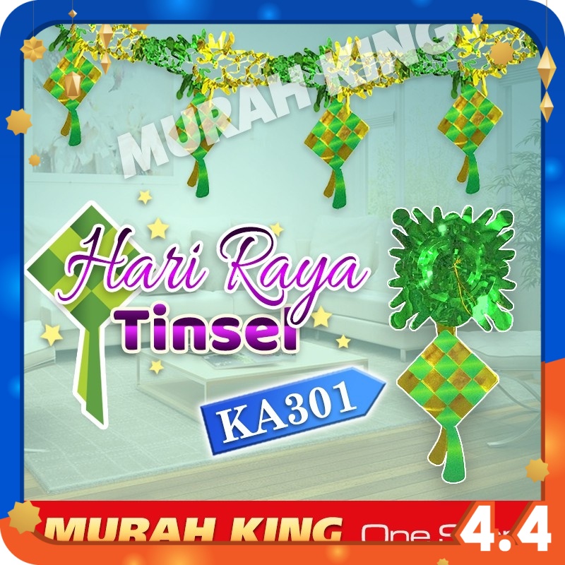 Hari Raya Hanging Tinsel /Hari Raya Banner / Hari Raya Decoration ...