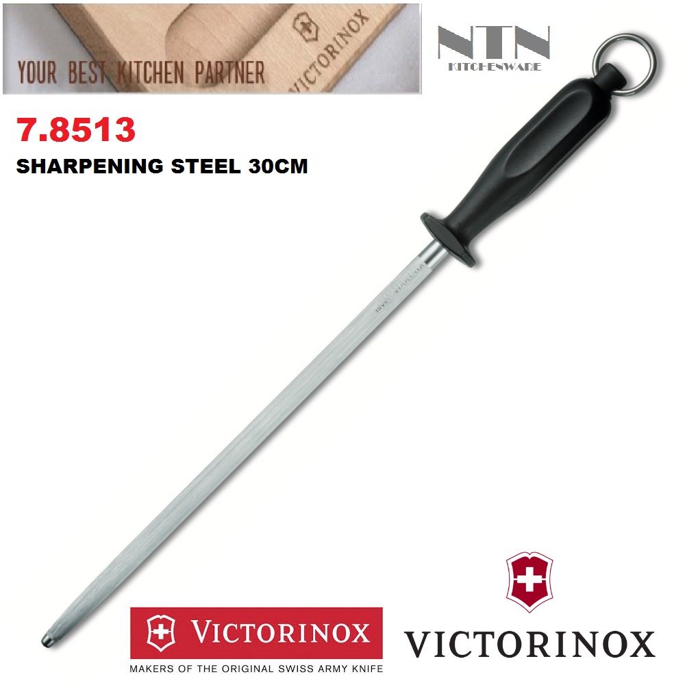 VICTORINOX 7.8513 KITCHEN USE BUTCHER SHARPENING STEEL ROUND/ KNIFE ...