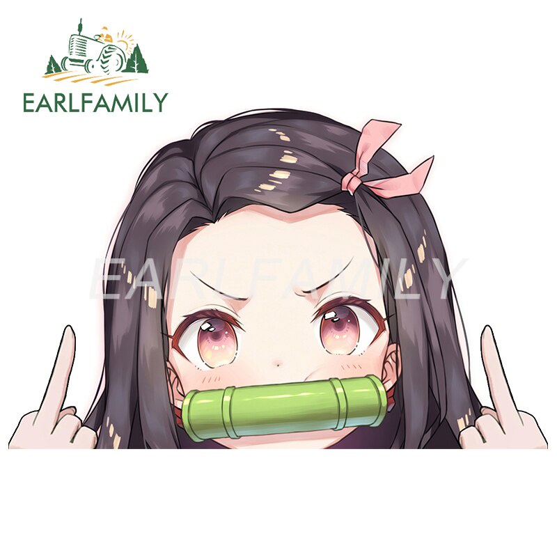 EARLFAMILY 13cm for Nezuko Car Stickers Motorcycle Decal Vinyl Car ...