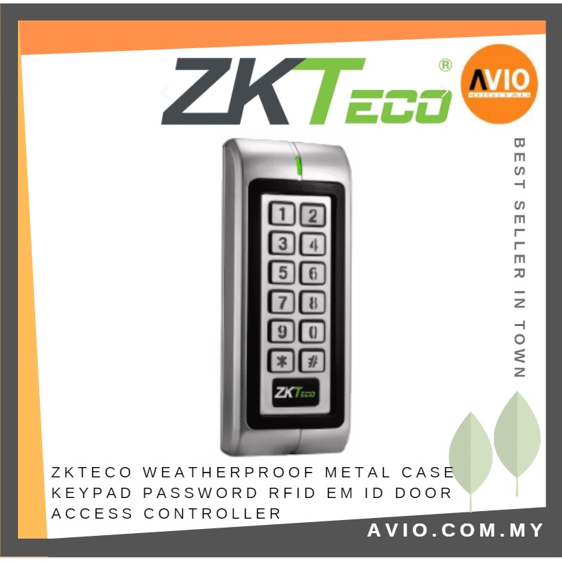 ZKTeco Weatherproof IP66 Outdoor Standalone Door Access Control Keypad ...