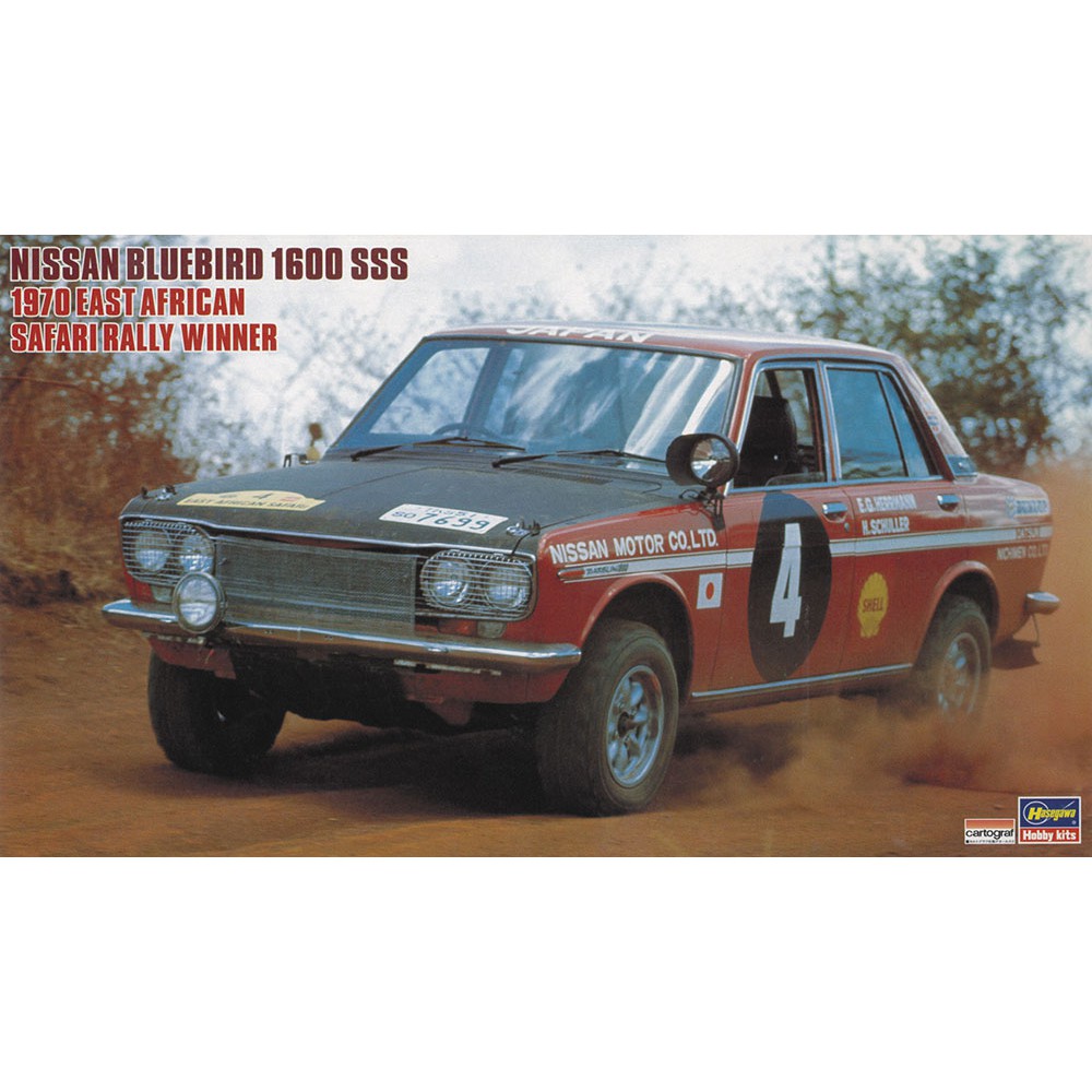 Car Model 1/24 Hasegawa Nissan Bluebird 1600 SSS 1970 East African ...