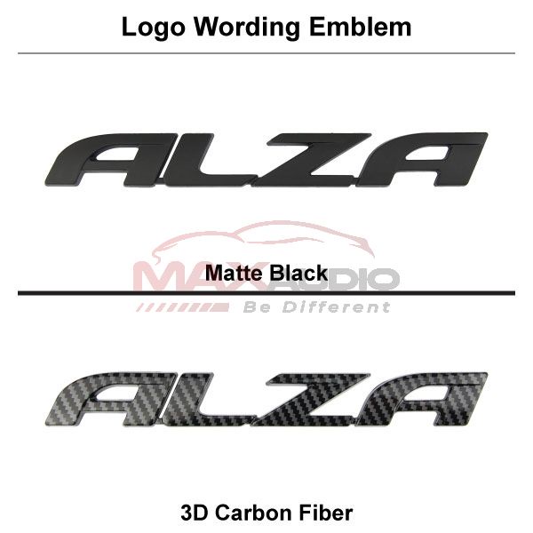 Car Emblem PERODUA ALZA 2009 - 2023 Logo Lambang Hitam Depan Belakang ...