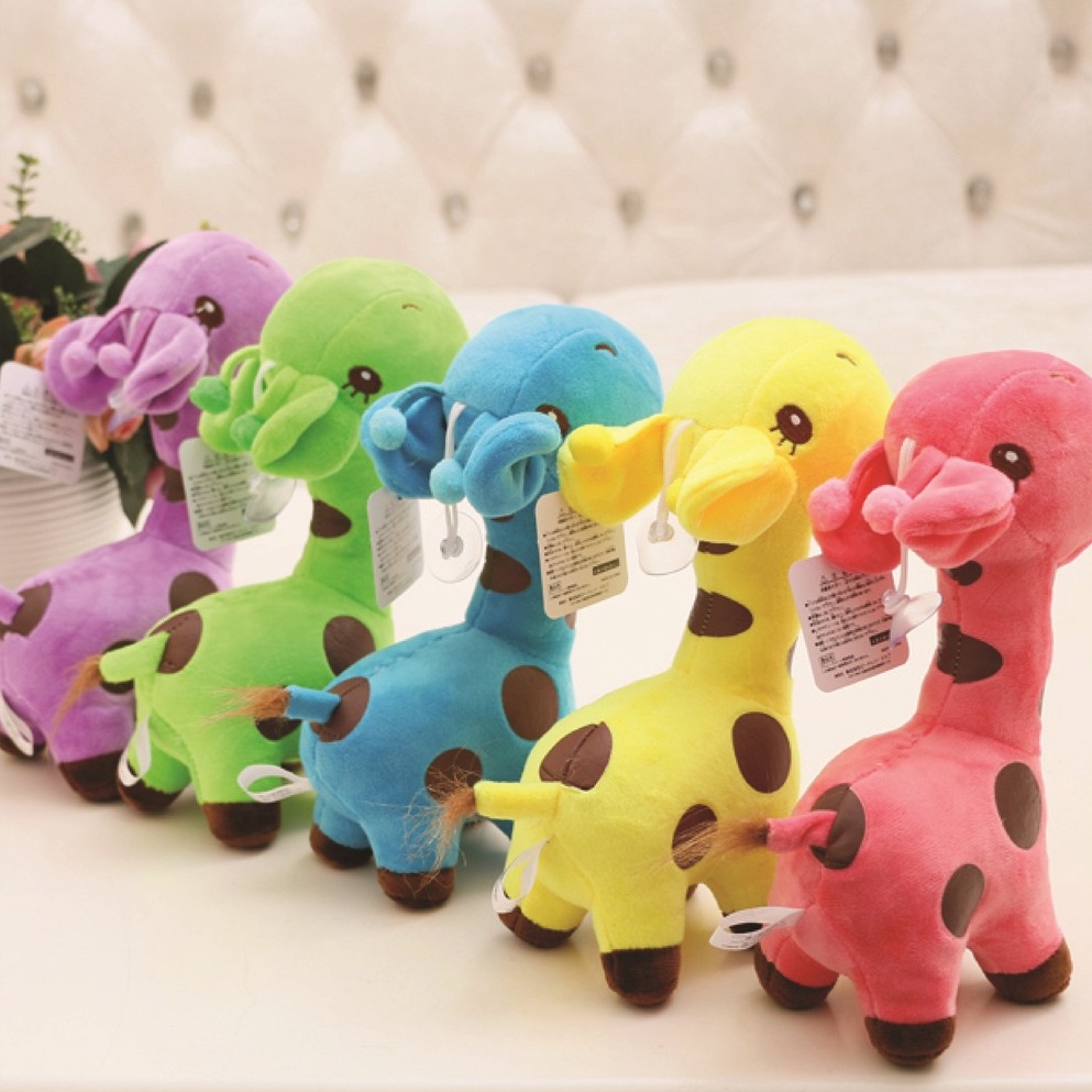 18cm Cute Little Giraffe Small Animal Toys Doll Stuffed Plush Toys ...