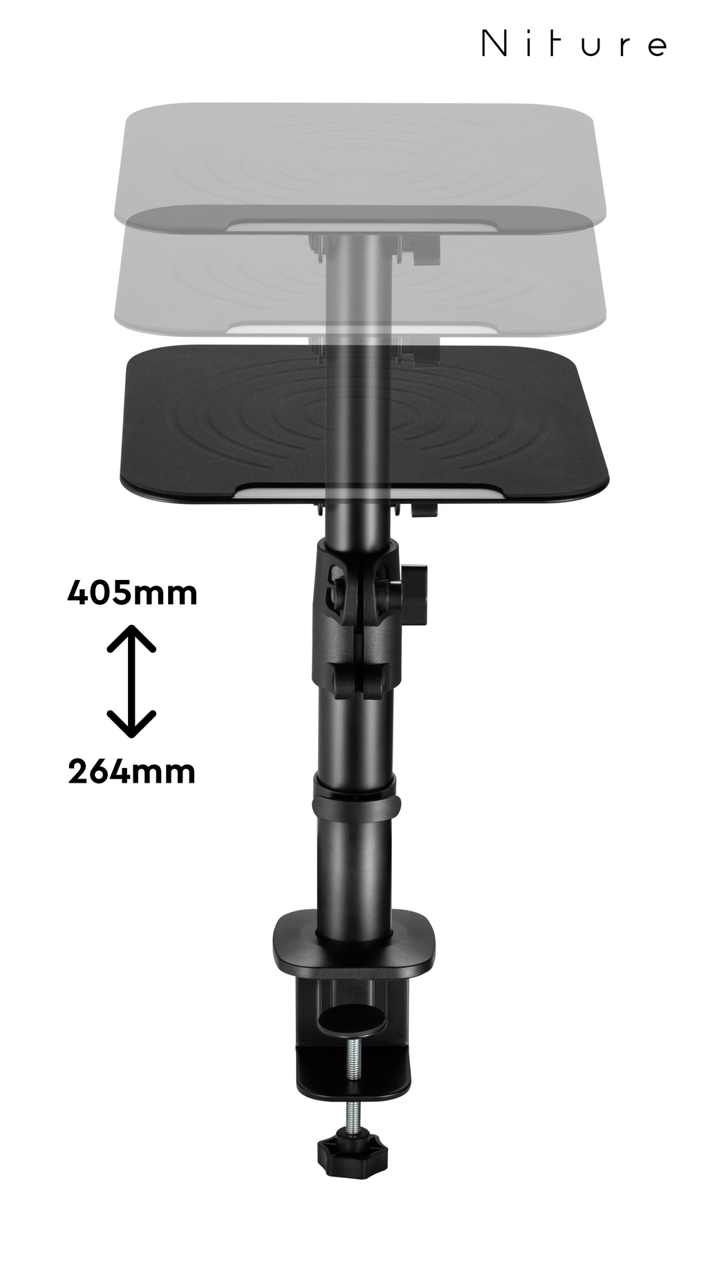 Desktop Clamp-on Speaker Stand for Computer Speakers and Studio Monitor ...