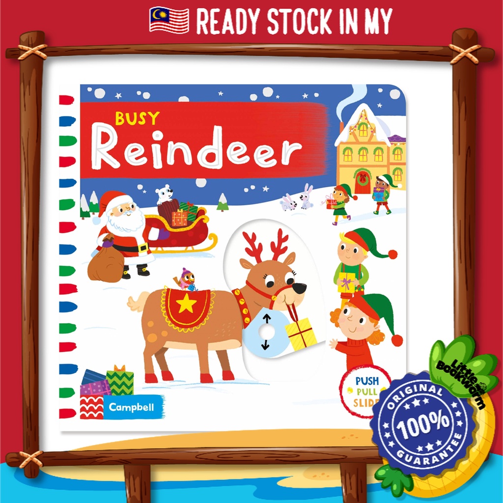[100% original] Busy Reindeer (Campbell Busy Book Series) | Shopee Malaysia