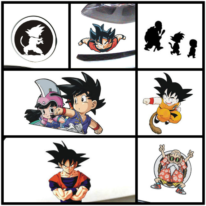 Cartoon Dragon Ball Car Sticker Son Goku Car Body Waterproof Reflective ...