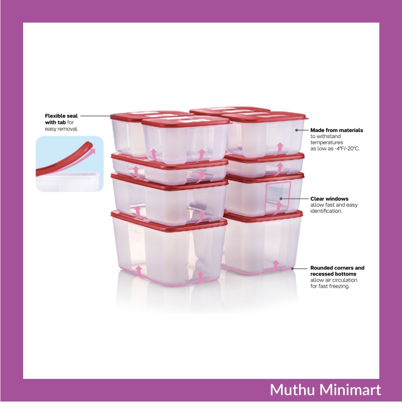 Original Tupperware | FreezerMate Set Food Container Food Storage ...