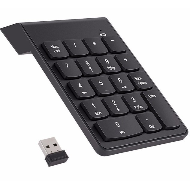 Number Keypad Wireless 2.4G USB Mini Digital Keyboard For Compute PC ...