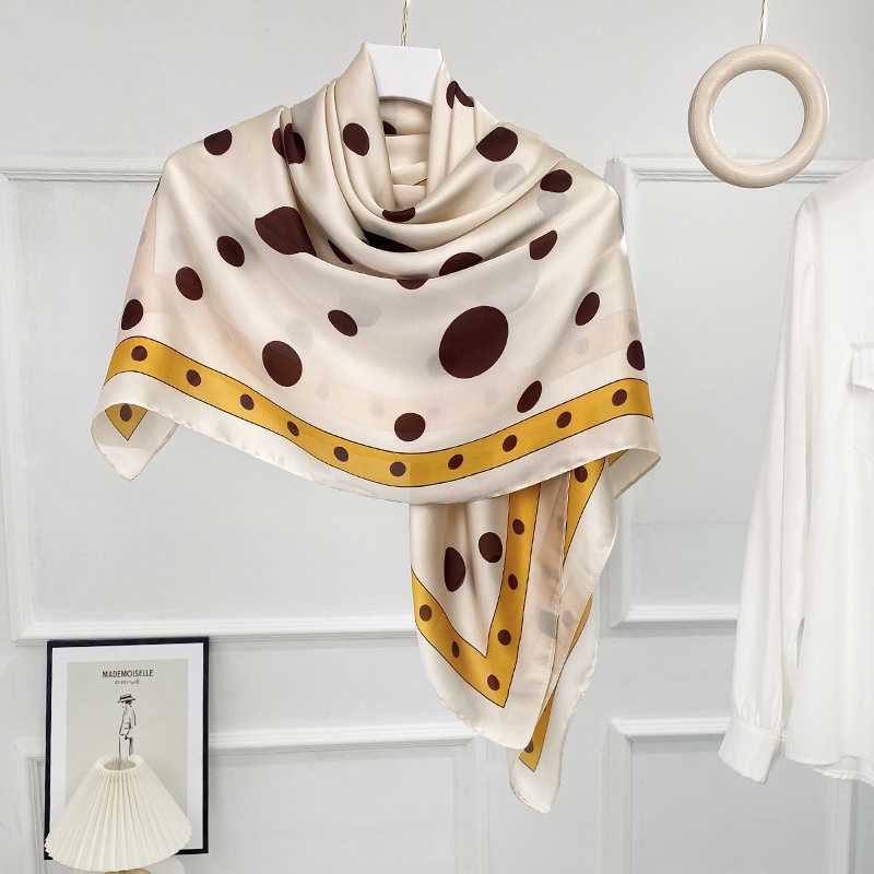 LISA Fashion Scarf 110X110 cm Square Scarf Printed Scarf women Lady ...