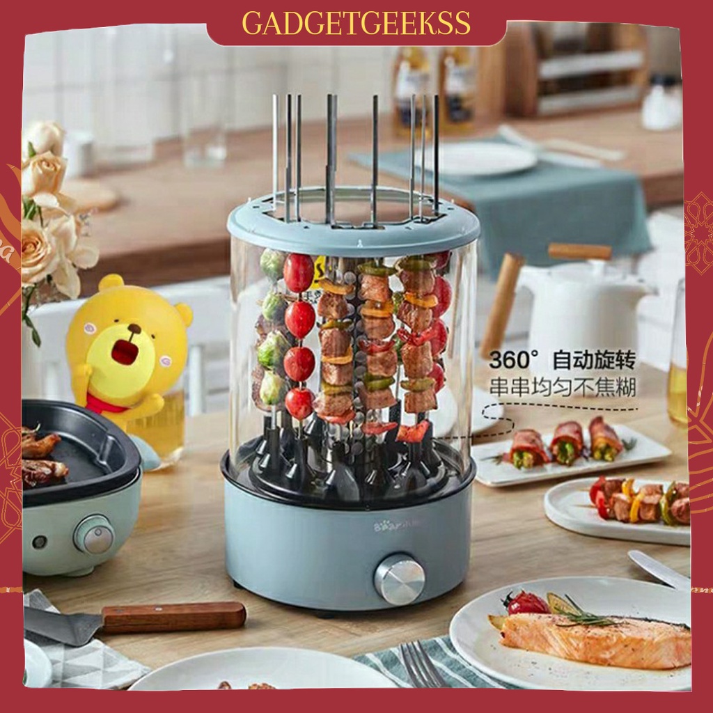 MESIN Bear Electric Grill Satay Griller Grill BBQ Grill Machine ...