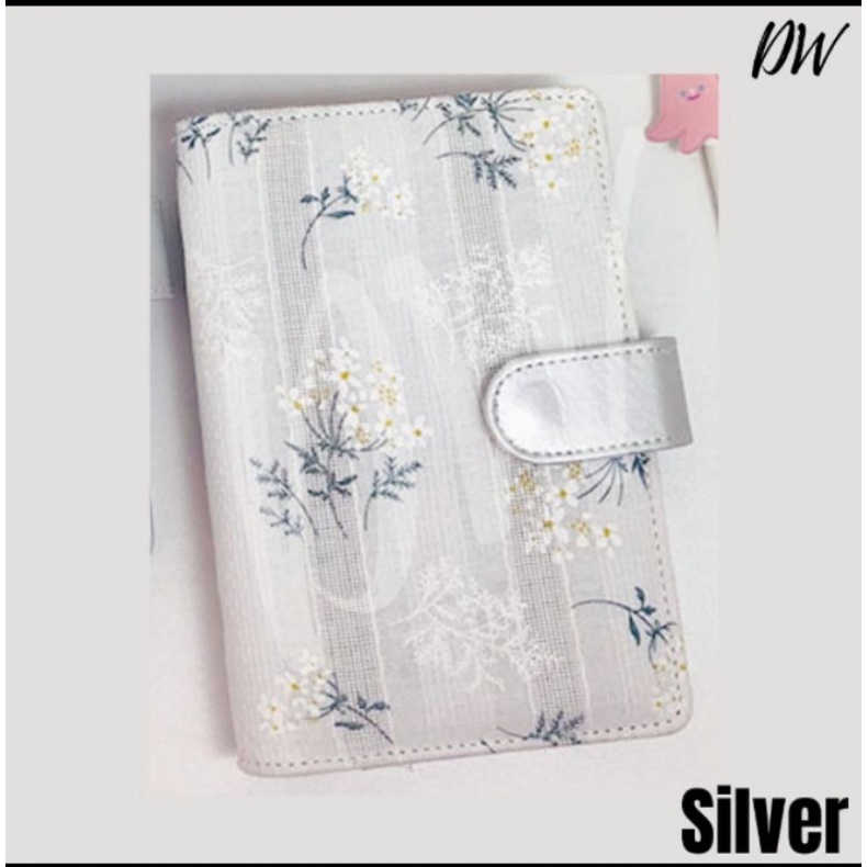 Korea Flower Design A5 Leather Notebook Cover Spiral Binder Planner ...