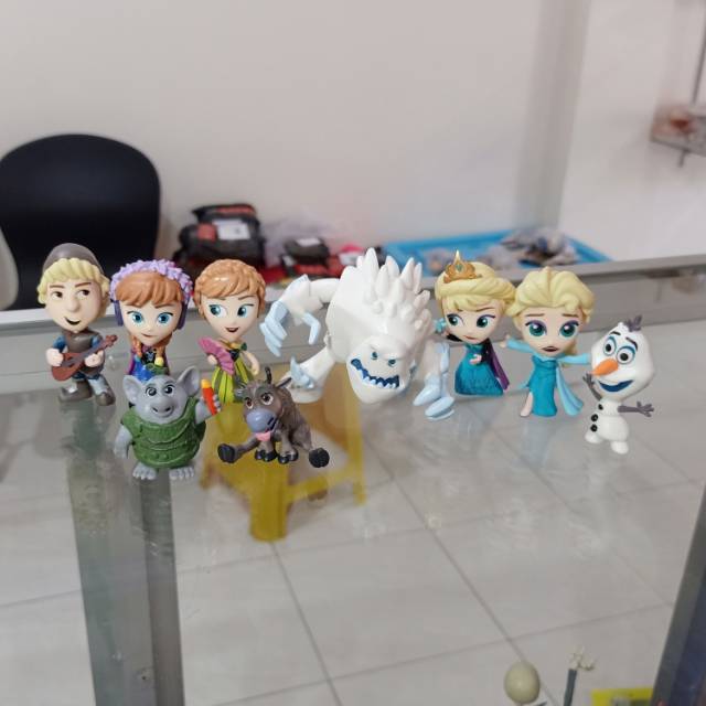 Figure set 9 frozen chibi elsa ana olaf cristoff sven monster Cake ...