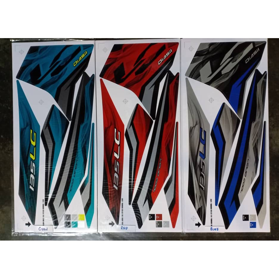 Yamaha LC135 V2 V3 V4 V5 V6 V7 "2021" Body Sticker LC 135- Stripe ...