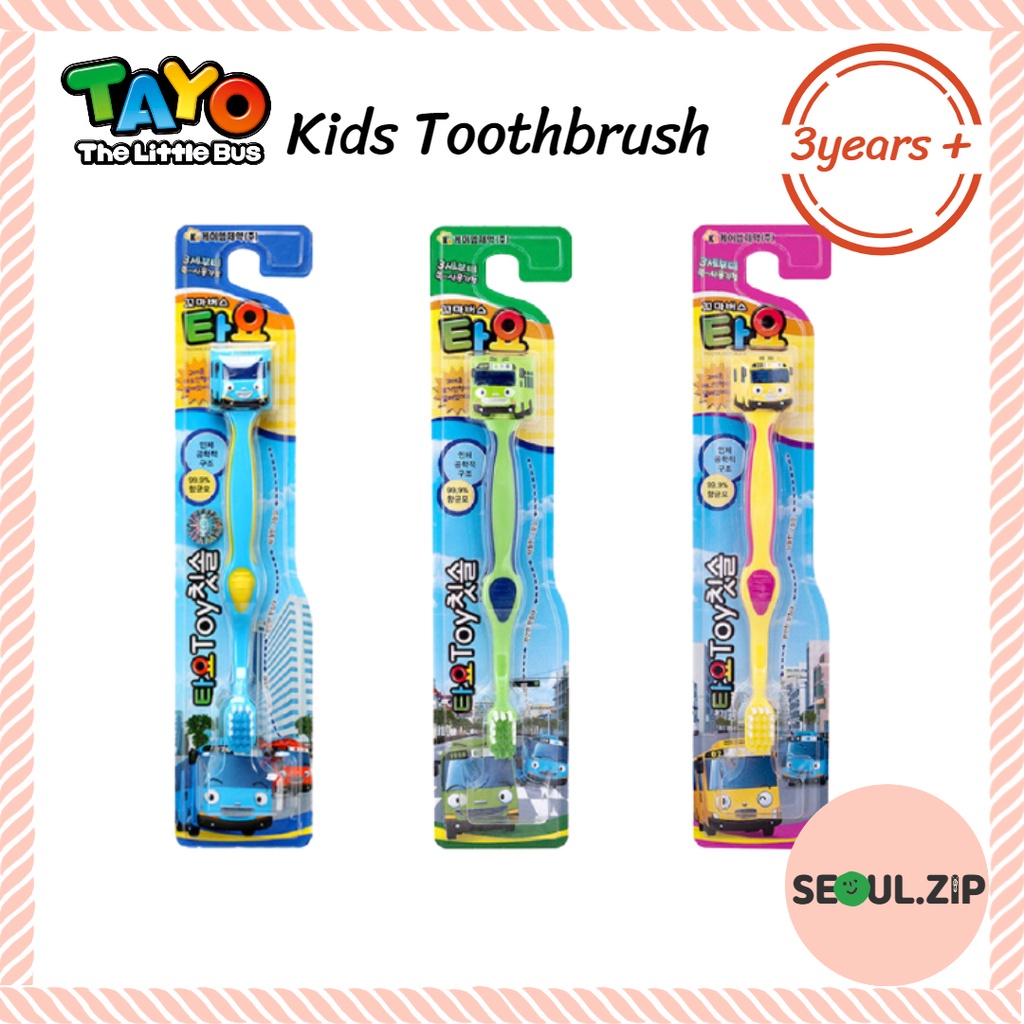 [Tayo the little bus] Tayo bus character kids toothbrush made in Korea ...