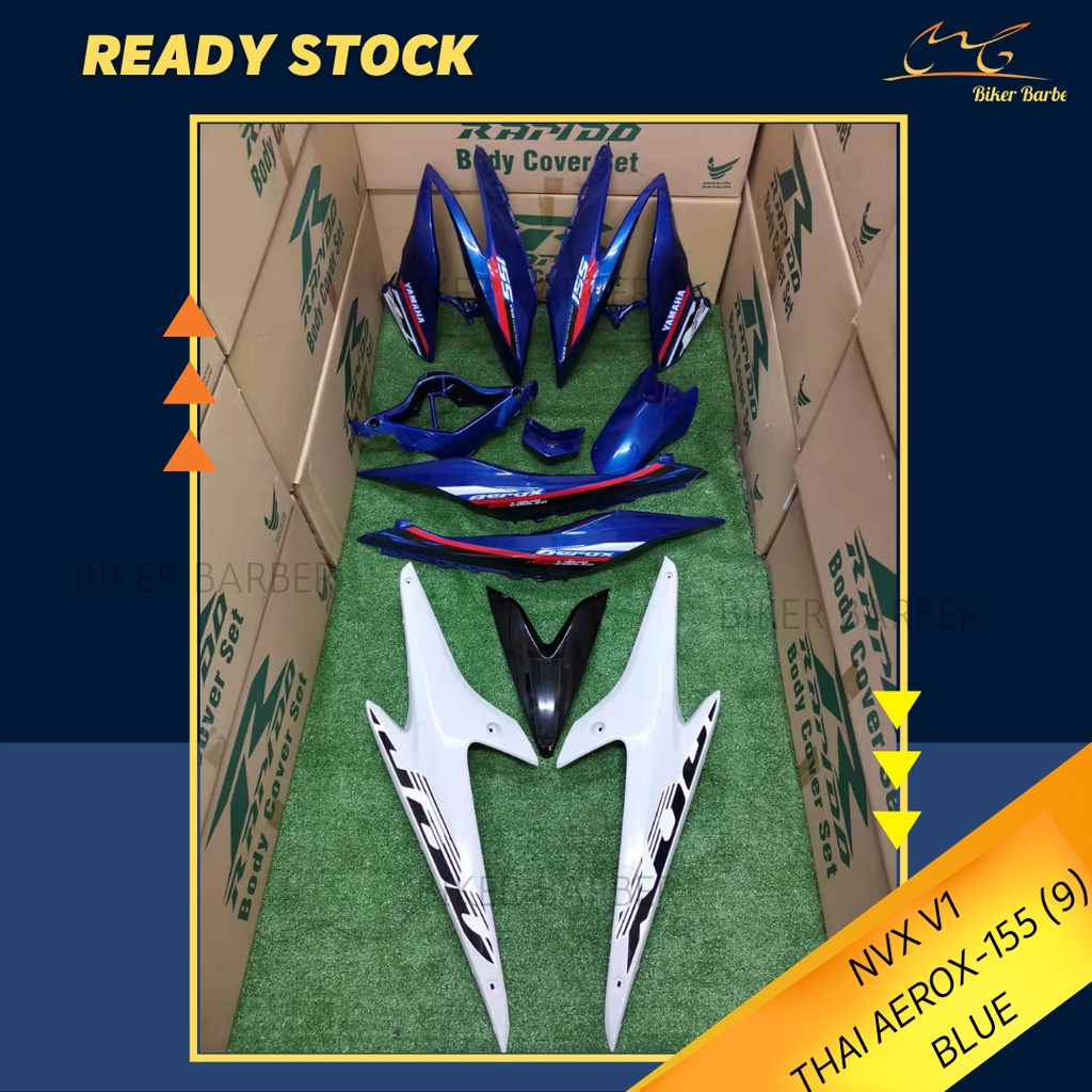 [READY STOCK] RAPIDO COVER SET NVX V1 THAILAND BLUE BODY WHITE COVER ...