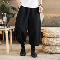 Bloomers Hanfu Chinese Style Men's Youth Pants Ethnic Wear Wide-Leg Can ...