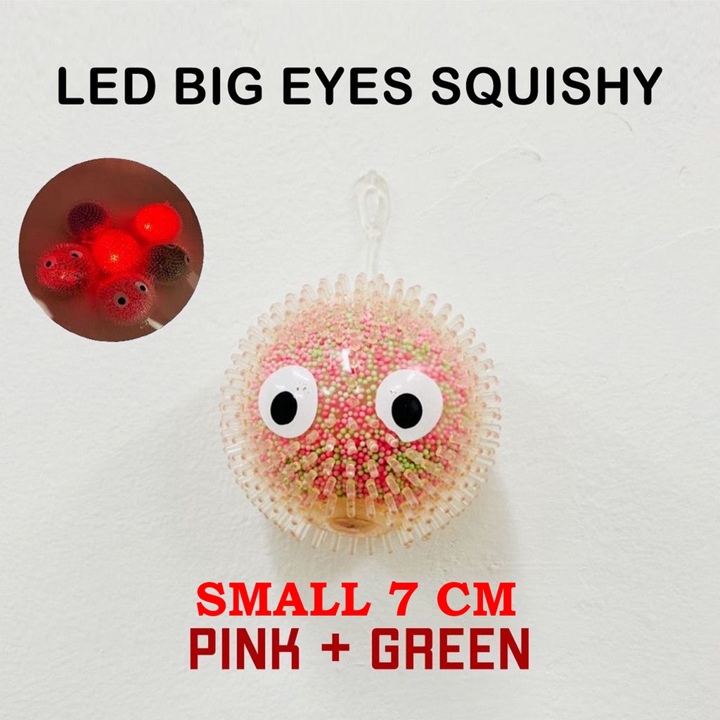 LED Big Eyes Squishy Toys Stress Relief Toys Pinch Squeeze Squishy Toys ...
