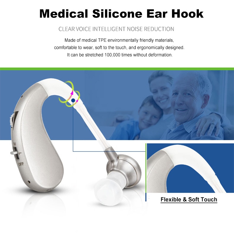 Digital Rechargeable Hearing Aids Intelligent Amplifier Audiphone ...