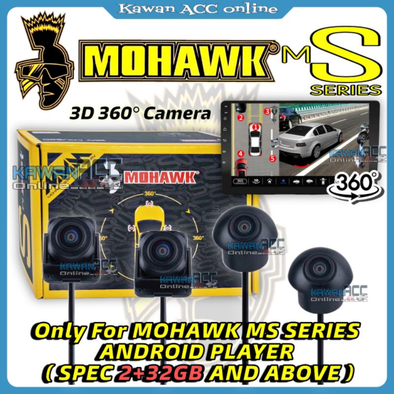 [ADD ON] MOHAWK 360 3D View HD Camera MS Series Android 1080P For ...