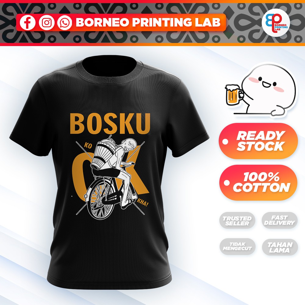 [🔥HOT TSHIRT] T SHIRT BOOSKU + FREE GIFT !! 🔥 HOT 🔥 TSHIRT COTTON ...