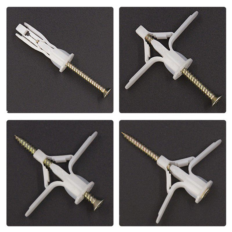 Partition Wall Plug PVC Butterfly Wall Plug 10pcs | Shopee Malaysia