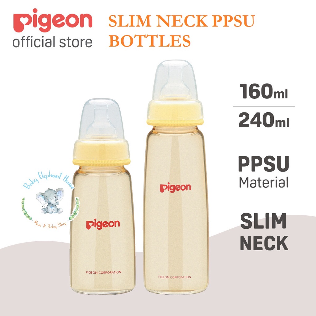 Pigeon PPSU Standard Slim Neck 160ml/240ml Nursing Bottle | Shopee Malaysia