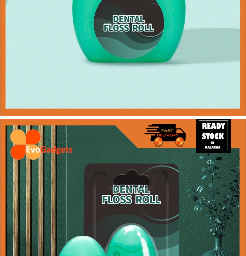 EvoGadgets –Floss Rope / Teeth cleaning string / Tali pembersih gigi ...