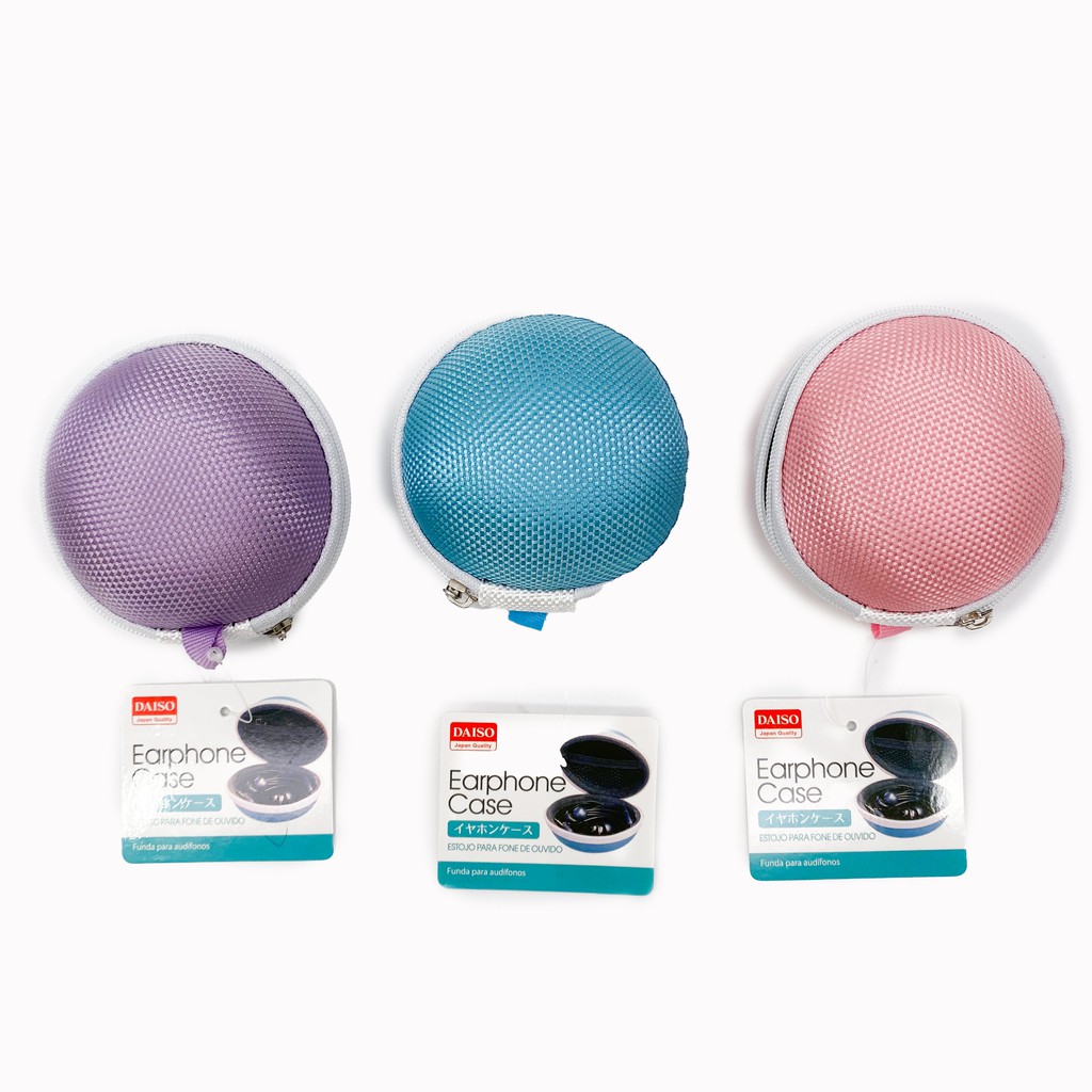DAISO EARPHONE CASE ROUND SHAPE | Shopee Malaysia