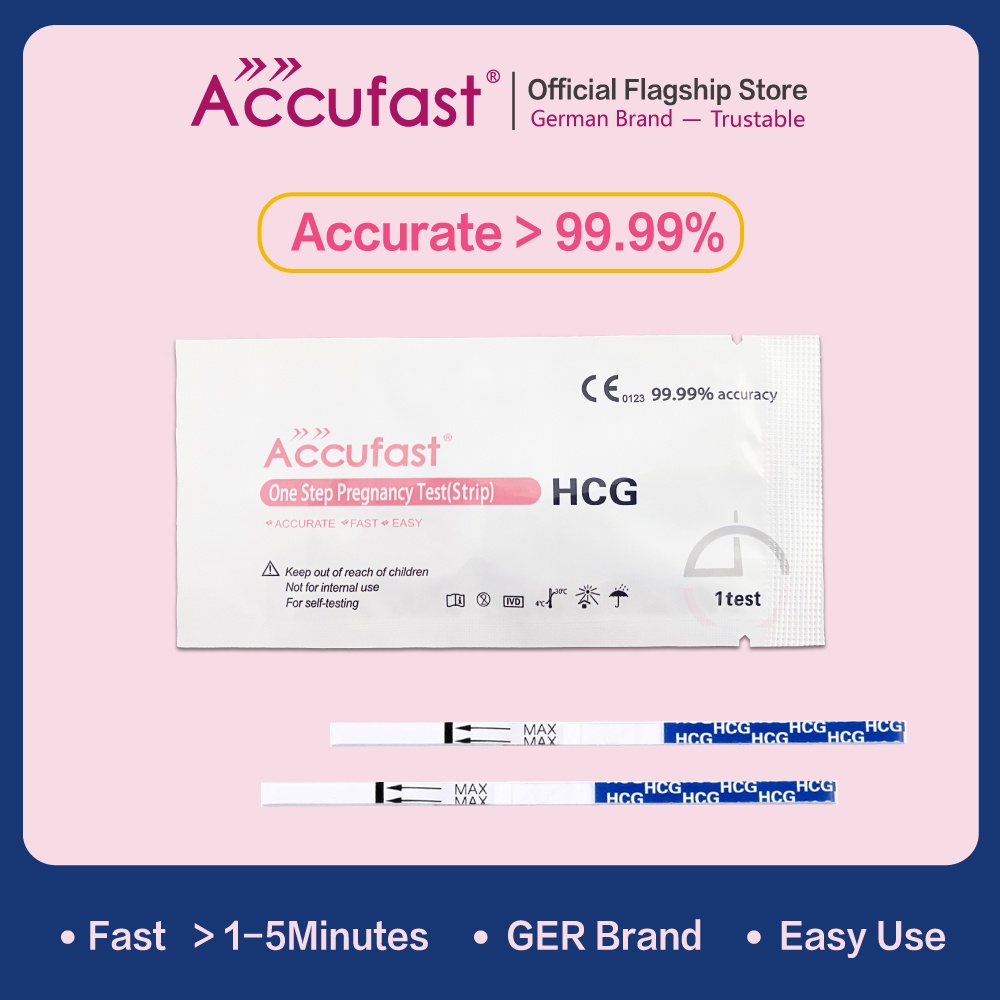 Accufast Early Pregnancy Cassette Test Strip Kit HCG Urine Test Urine ...