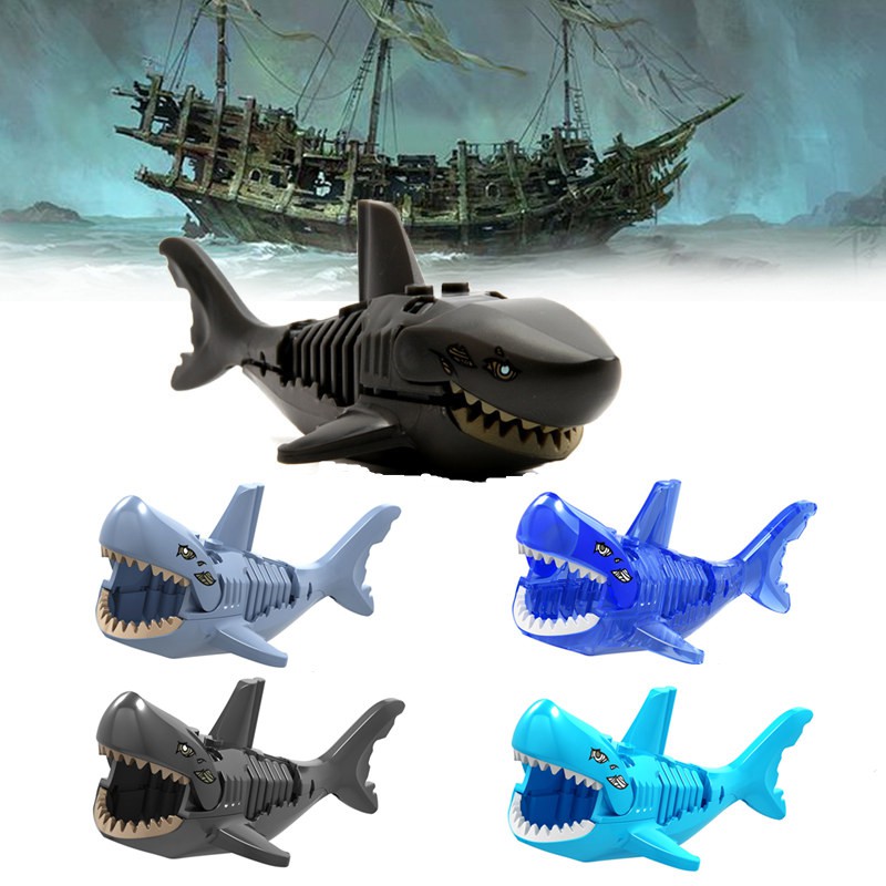 Shark Animal Building Blocks Bricks Compatible For Toys Kids XL014-018 ...