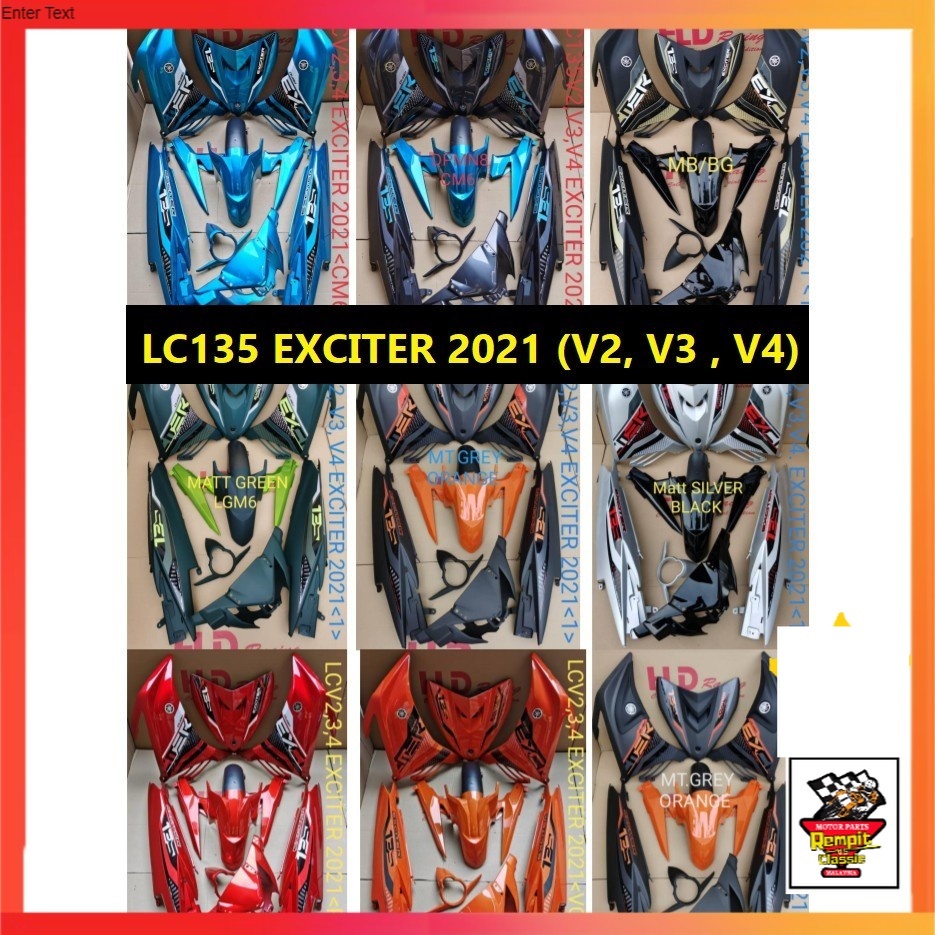 REMPIT Lc135 V2 V3 V4 Exciter 2021 Cover Set Original Hld (8 Design ...