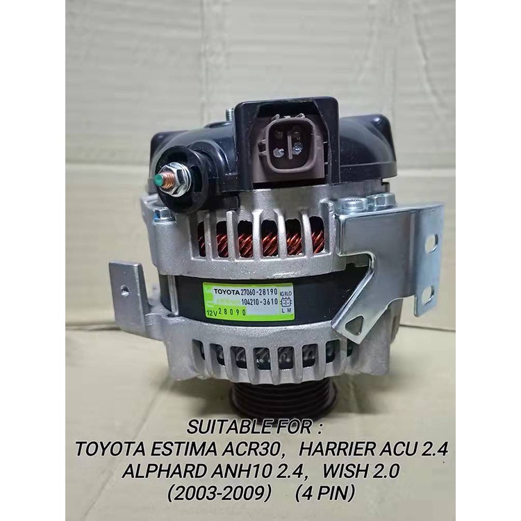 TOYOTA ESTIMA ACR30 2.4 HARRIER ACU30 2.4 ALPHARD ANH10 2.4 WISH 2.0 2003-2009 ( 4PIN ) 27060 ...