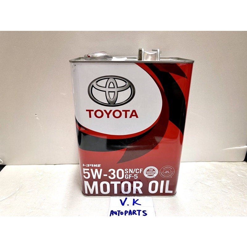 ORIGINAL New Packing TOYOTA 5W-30 5W30 Synthetic SN GF-5 Engine Oil ...