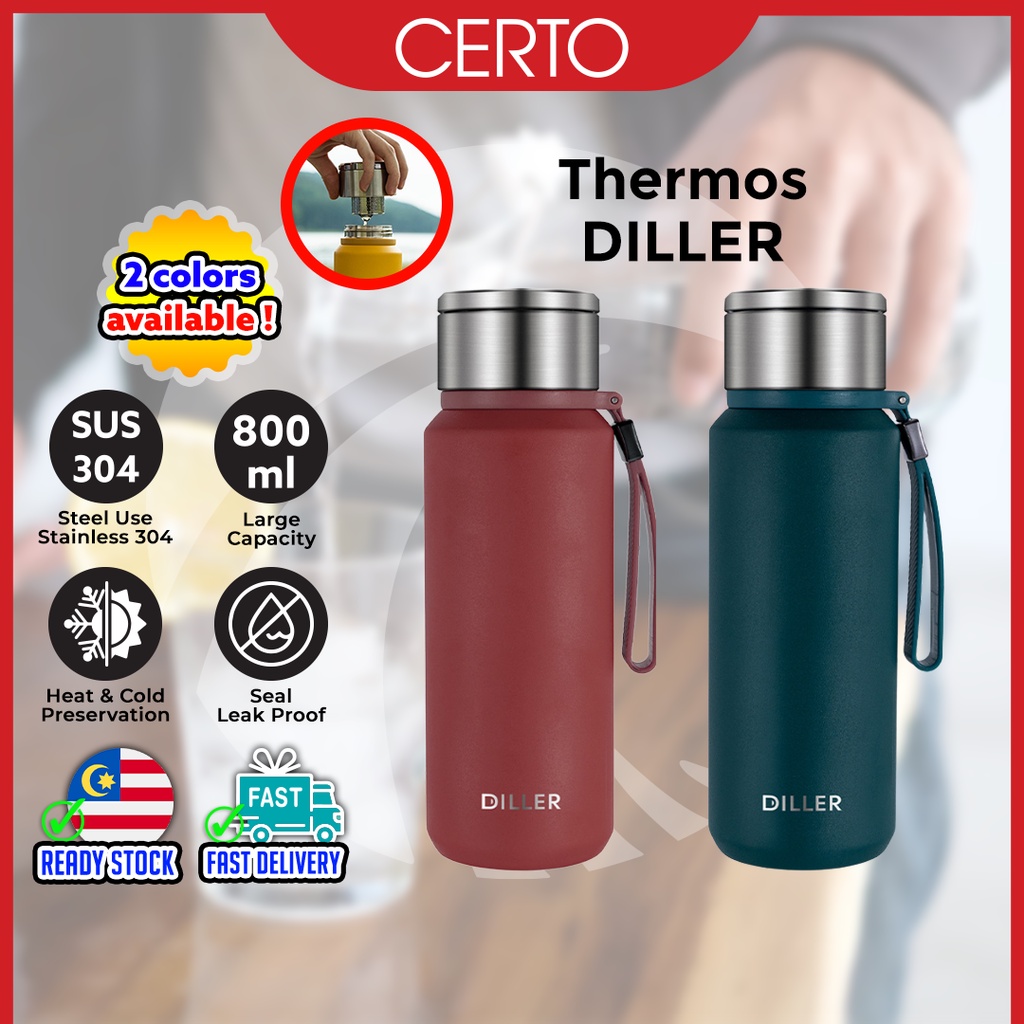CERTO Diller Termos Air Panas Botol Air Thermos Flask Thermos Mug ...
