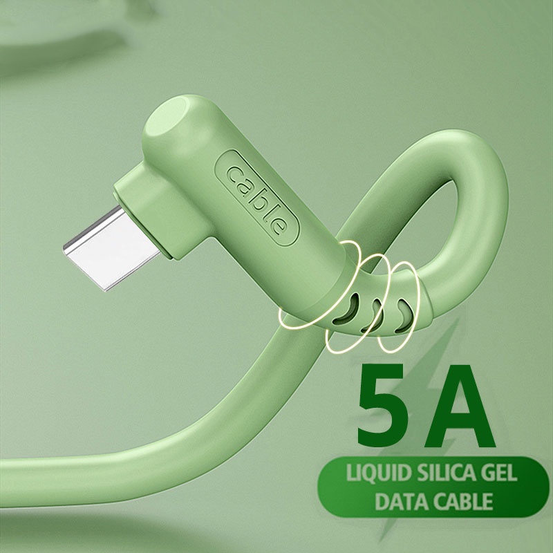 5A Android Micro USB & Type C & compatible for iPhone Silicone Macaron ...