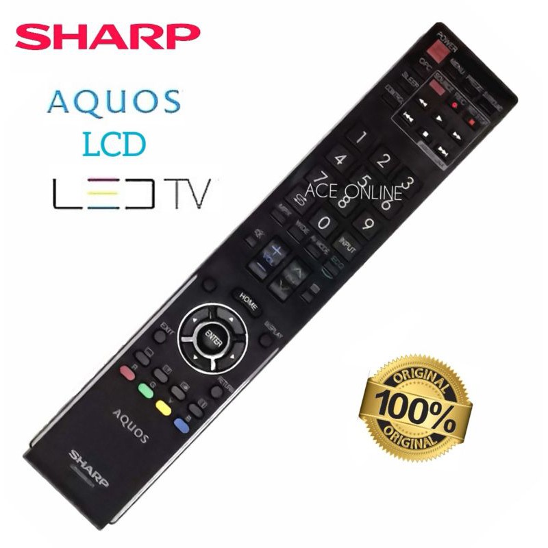 Original SHARP AQUOS LCD LED TV Remote Control REC Fernbedienung ...
