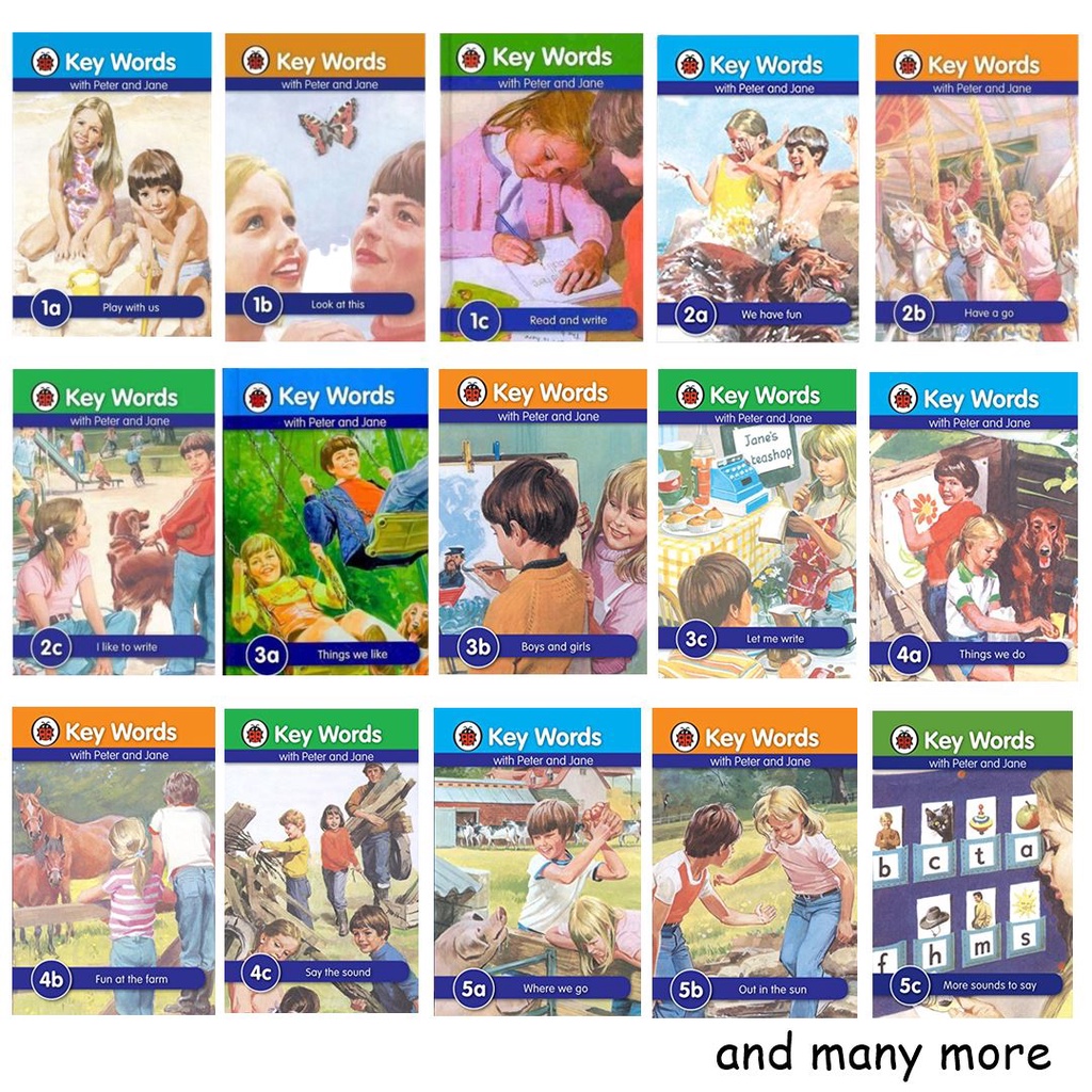 Ladybird Key Words with Peter and Jane book for Preschool Kids Learn to ...