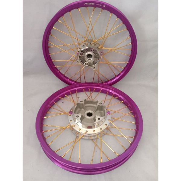 HONDA PCX 150 PNP RING 17/140/140 RUJI GOLD COLOR WHEELS | Shopee Malaysia